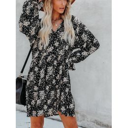 Milan Kiss Kleid in Schwarz/ Wei&szlig; - 60% | Gr&ouml;&szlig;e L | Damen-kleider
