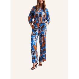Seidensticker Hose in Blau/ Orange - 67% | Gr&ouml;&szlig;e 42 | Damenhosen