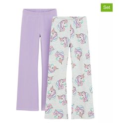 COOL CLUB 2er-Set: Leggings in Lila/ Grau - 32% | Gr&ouml;&szlig;e 128 | Kinderhosen