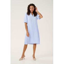 Culture Plissee-Kleid in Hellblau - 44% | Gr&ouml;&szlig;e M | Damen-kleider
