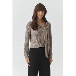 TATUUM Bluse in Schwarz/ Creme/ Rot - 75% | Gr&ouml;&szlig;e 42 | Damen-blusen