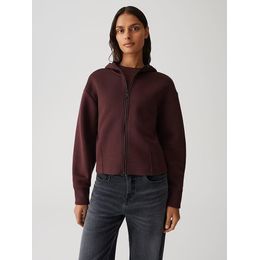 Opus Sweatjacke in Dunkelbraun - 47% | Gr&ouml;&szlig;e 38 | Damen-sweatshirts-jacken