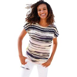 WITT WEIDEN Bluse in Lila/ Wei&szlig;/ Rosa - 68% | Gr&ouml;&szlig;e 50 | Damen-blusen
