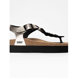 Sunbay Sandalen "Arroz" in Silber - 60% | Gr&ouml;&szlig;e 36 | Damen-sandalen