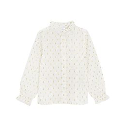 COOL CLUB Bluse in Wei&szlig;/ Gold - 30% | Gr&ouml;&szlig;e 134 | Kinder-blusen-hemden