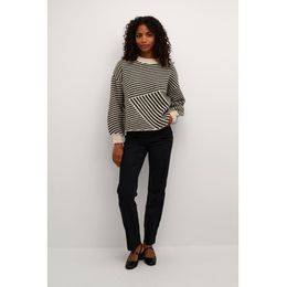 Kaffe Pullover in Schwarz/ Beige - 58% | Gr&ouml;&szlig;e M | Damen-pullover-cardigans