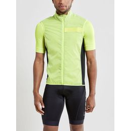 Craft Fahrradweste "Adv Essence Light Wind" in Gelb - 62% | Gr&ouml;&szlig;e L | Herren-outdoorjacken