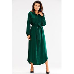 Awama Kleid in Gr&uuml;n - 70% | Gr&ouml;&szlig;e L/XL | Damen-kleider