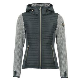 Peak Mountain Fleecejacke "Andomo" in Khaki - 68% | Gr&ouml;&szlig;e L | Damenjacken
