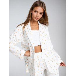 MONKI Blazer in Wei&szlig; - 55% | Gr&ouml;&szlig;e L | Damenjacken