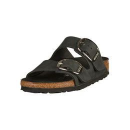 Birkenstock Leder-Pantoletten "Arizona" in Schwarz - Weite S - 16% | Gr&ouml;&szlig;e 39 | Damen-pantoletten