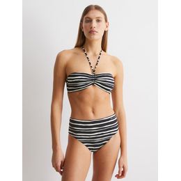 Marc O'Polo Marc O ́Polo Bikini-Hose in Schwarz/ Wei&szlig; - 44% | Gr&ouml;&szlig;e L | Damen-bademode