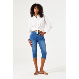 Garcia Jeans-Caprihose - Skinny fit - in Blau - 35% | Gr&ouml;&szlig;e W27 | Damenhosen