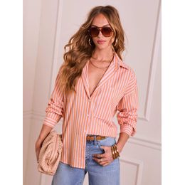 Milan Kiss Hemd in Orange - 56% | Gr&ouml;&szlig;e S | Damen-blusen