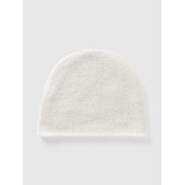 Benetton Wendebeanie in Wei&szlig;/ Hellgrau - 49% | Gr&ouml;&szlig;e 130 | Kindermuetzen