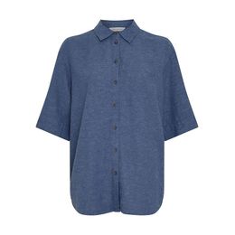 MOSS COPENHAGEN Hemd "Viana" in Dunkelblau - 58% | Gr&ouml;&szlig;e M/L | Damen-blusen