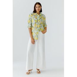 Oui Bluse in Gr&uuml;n/ Gelb - 45% | Gr&ouml;&szlig;e 44 | Damen-blusen