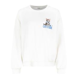 Sublevel Sweatshirt in Wei&szlig; - 62% | Gr&ouml;&szlig;e M | Damen-sweatshirts-jacken