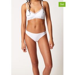 Skiny 2er-Set: Slips in Wei&szlig; - 45% | Gr&ouml;&szlig;e 42 | Damen-unterteile