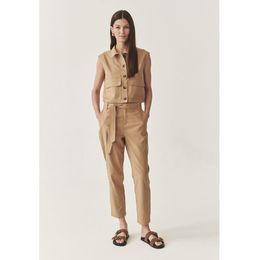 TATUUM Marlenehose in Beige - 52% | Gr&ouml;&szlig;e 36 | Damenhosen
