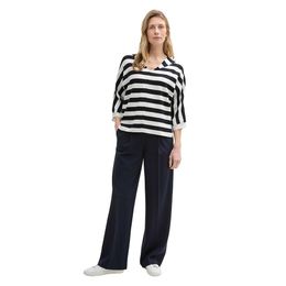 Tom Tailor Pullover in Schwarz/ Wei&szlig; - 72% | Gr&ouml;&szlig;e L | Damen-pullover-cardigans