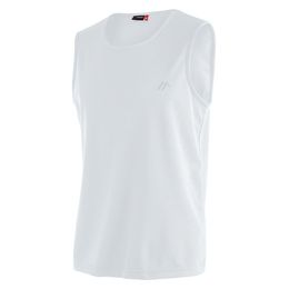 Maier Sports Funktionstop "Peter" in Wei&szlig; - 23% | Gr&ouml;&szlig;e XL | Herren-sportshirts