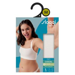 Sloggi Bustier "Go Casual" in Wei&szlig; - 41% | Gr&ouml;&szlig;e XXL | Damen-bhs