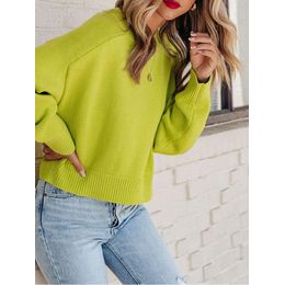 Milan Kiss Pullover in Limette - 71% | Gr&ouml;&szlig;e XL | Damen-pullover-cardigans