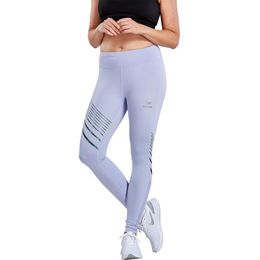 Erima Laufleggings "Race Line 2.0" in Hellblau - 50% | Gr&ouml;&szlig;e 38 | Damen-sporthosen