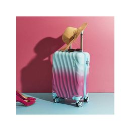 The Home Deco Kids Hardcase-Trolley in Rosa/ Hellblau - (B)23 x (H)55 x (T)10 - 56% | Kinder-rucksaecke-taschen