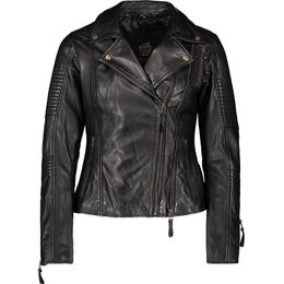Apple of Eden Lederjacke in Schwarz - 65% | Gr&ouml;&szlig;e 38 | Damenjacken