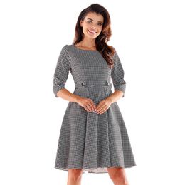 Awama Kleid in Schwarz/ Wei&szlig; - 72% | Gr&ouml;&szlig;e M | Damen-kleider