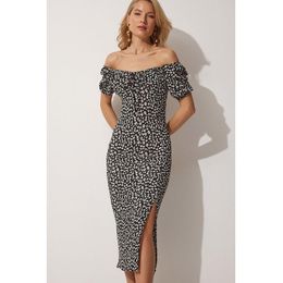 Happiness Istanbul Kleid "Happiness Istanbul" in Schwarz - 50% | Gr&ouml;&szlig;e 38 | Damen-kleider