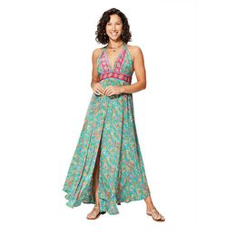 Ipanima Kleid in Gr&uuml;n/ Bunt - 44% | Gr&ouml;&szlig;e 34-40 | Damen-kleider