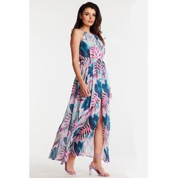 Awama Kleid in Blau/ Rosa - 85% | Gr&ouml;&szlig;e S/M | Damen-kleider
