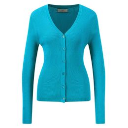 Fynch Hutton Cardigan in T&uuml;rkis - 79% | Gr&ouml;&szlig;e L | Damen-pullover-cardigans