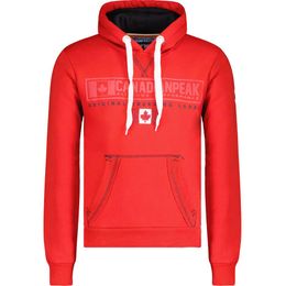 Canadian Peak Hoodie "Gasikeak" in Rot - 74% | Gr&ouml;&szlig;e L | Herren-sweatshirts-jacken