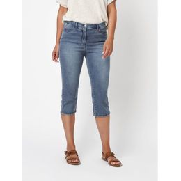 Relaxed by Toni Jeans-Caprihose "Meine beste Freundin" in Blau - 57% | Gr&ouml;&szlig;e 38 | Damenhosen