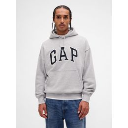 GAP Hoodie in Hellgrau - 73% | Gr&ouml;&szlig;e XXL | Herren-sweatshirts-jacken