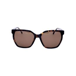 Tom Tailor Damen-Sonnenbrille in Schwarz/ Hellbraun - 56% | Gr&ouml;&szlig;e 57 | Damen-brillen