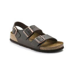 Birkenstock Leder-Sandalen "Milano" in Braun - 33% | Gr&ouml;&szlig;e 44 | Damen-sandalen