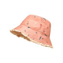 Playshoes Wende-Sonnenhut "Surfbrett Palme" in Rosa - 13% | Gr&ouml;&szlig;e 53 cm | Kindermuetzen