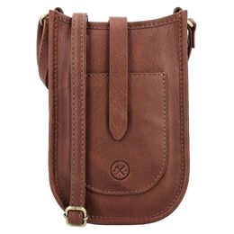 HIDE & STITCHES Leder-Handytasche "Jura" in Hellbraun - (B)12 x (H)17 x (T)4 cm - 56% | Damen-handytaschen