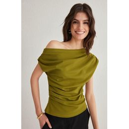 Trendyol Top in Oliv - 51% | Gr&ouml;&szlig;e S | Damen-tops