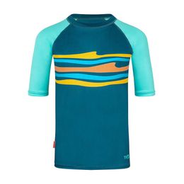 Trollkids Badeshirt "Haukland" in T&uuml;rkis - 27% | Gr&ouml;&szlig;e 116 | Kinder-bademode