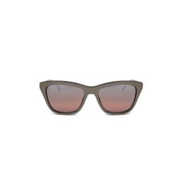 Carolina Herrera Damen-Sonnenbrille in Khaki/ Grau-Rot - 63% | Gr&ouml;&szlig;e 55 | Damen-brillen