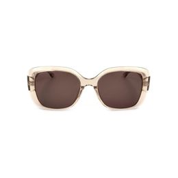 Tom Tailor Damen-Sonnenbrille in Beige/ Braun - 58% | Gr&ouml;&szlig;e 54 | Damen-brillen