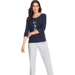 WITT WEIDEN Longsleeve in Dunkelblau - 74% | Gr&ouml;&szlig;e 42 | Damen-tops