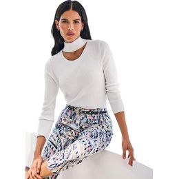 Heine Pullover in Wei&szlig; - 78% | Gr&ouml;&szlig;e 38 | Damen-pullover-cardigans