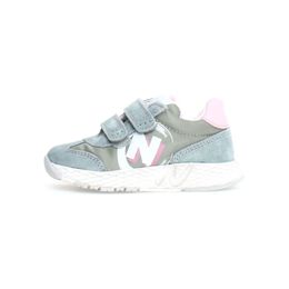 Naturino Leder-Sneakers "Jesko" in Grau/ Rosa - 50% | Gr&ouml;&szlig;e 24 | Kindersneakers